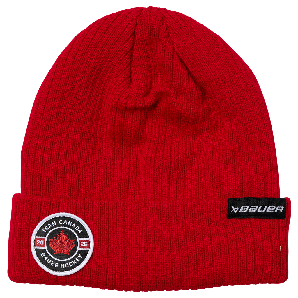 BAUER X HOCKEY CANDA OLYMPIC RIBBED TOQUE - RED – Just Hockey Toronto